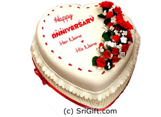 Beauty Heart Anniversary Cake | SriGift.com | Gift Kapruka In Sri Lanka ...